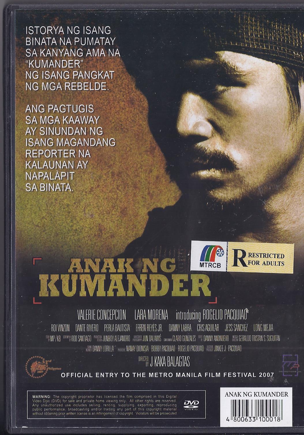 ANAK NG KUMANDER - MANNY PACQUIAO Philippine DVD 2007 - DVDs & Blu-ray Discs