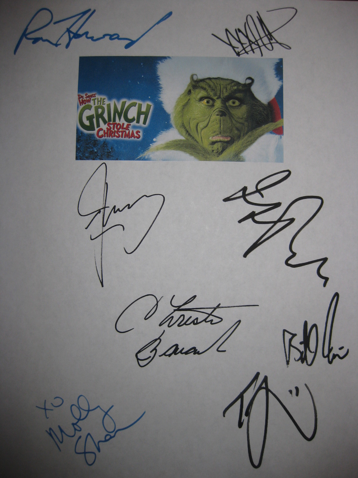 How the Grinch Stole Christmas Signed Film Movie Screenplay Script X8 ...