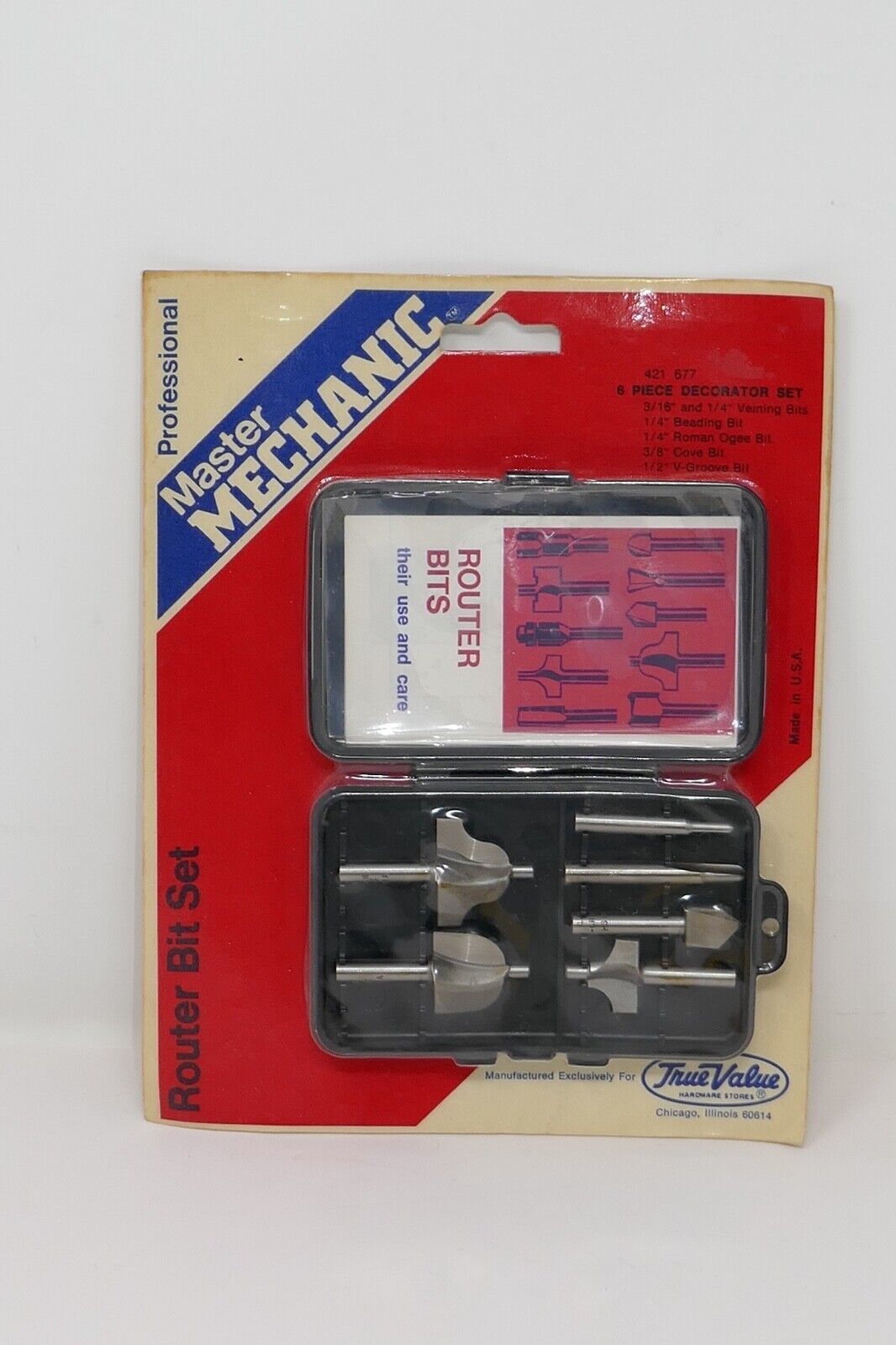 True Value Master Mechanic 6 Piece Router Bit Set NOS - Power Tool ...