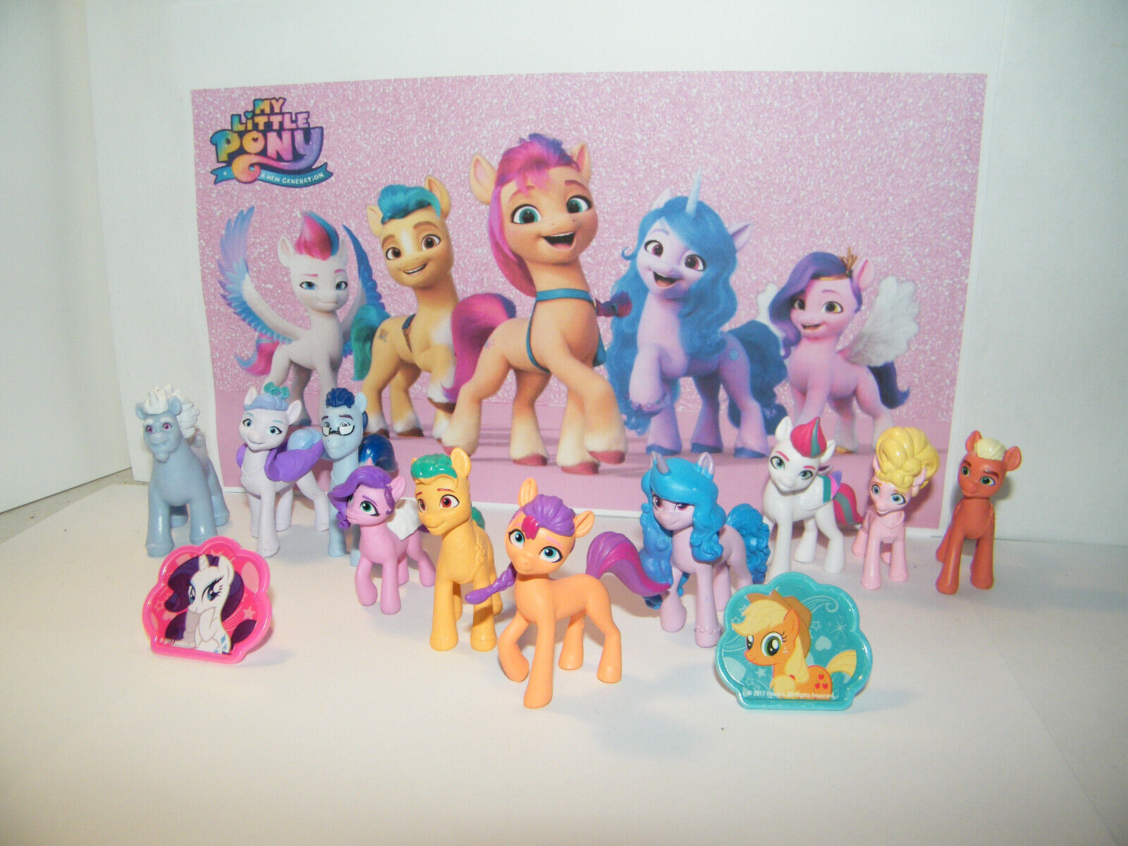 My Little Pony: A New Generation Toy Figure Set of 10 and 2 Stickers ...