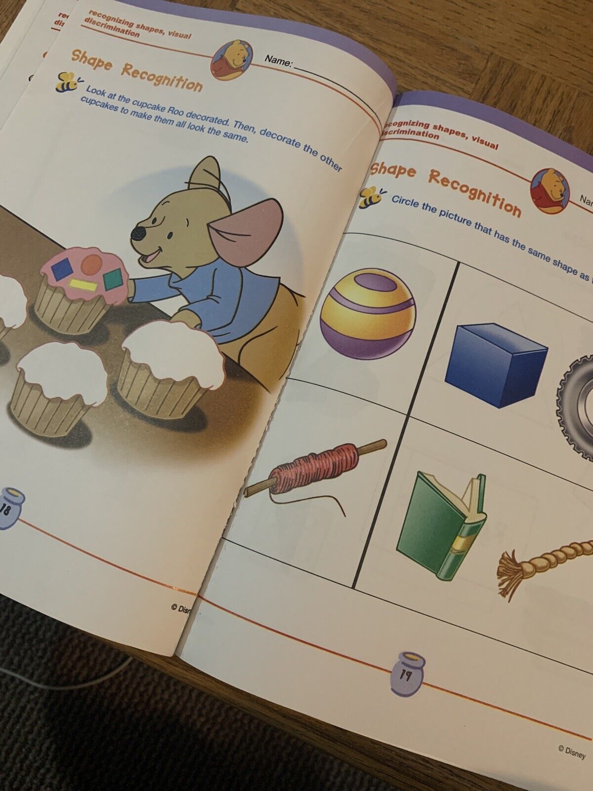 Winnie The Pooh Shapes And Sizes Workbook - School Textbooks & Study Guides