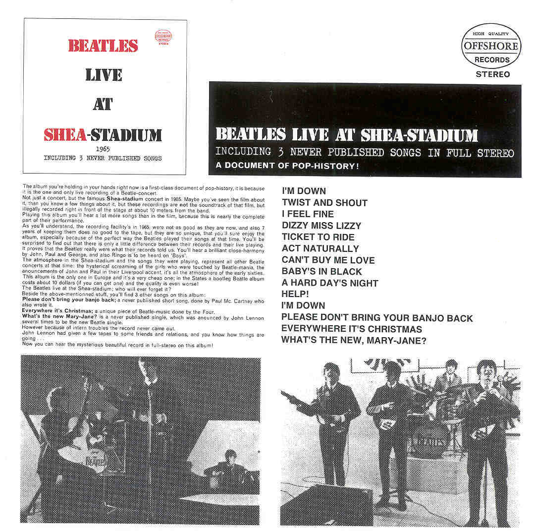 The Beatles - Live At Shea Stadium 1965 ( Plus 3 Never Published Songs ...