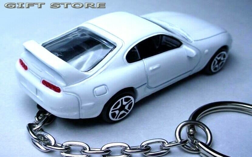 RARE KEY CHAIN WHITE TOYOTA SUPRA FAST AND FURIOUS PAUL WALKER SUPER ...