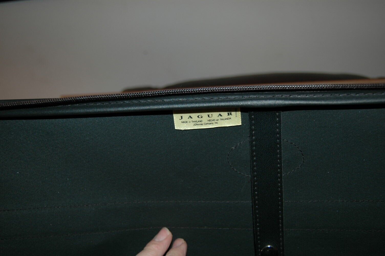 Jaguar Softside Suitcase Luggge Black Pull Behind on Wheels Vintage ...