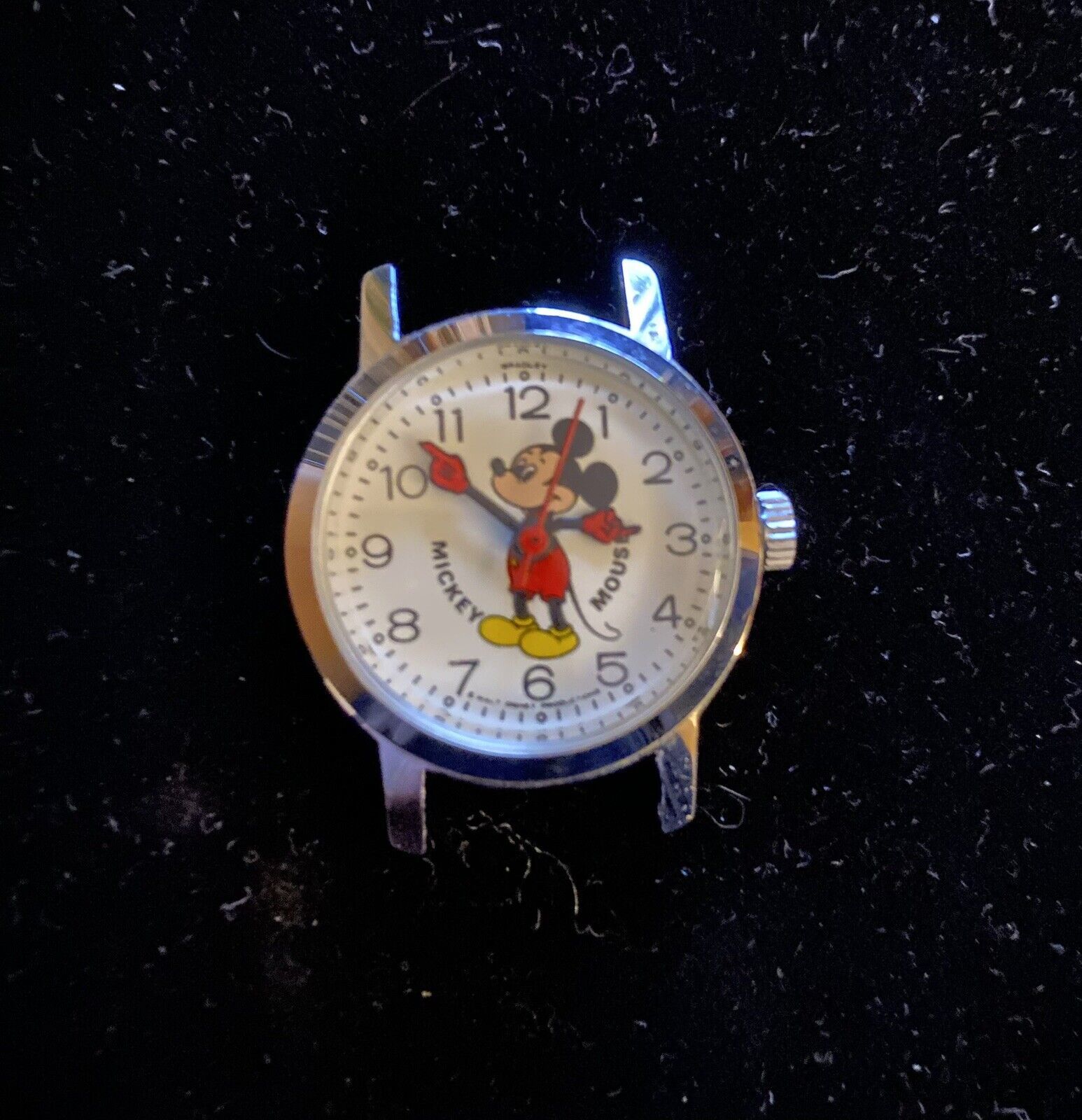 Vintage Mickey Mouse Watch Face Bradley Time Division Walt Disney ...