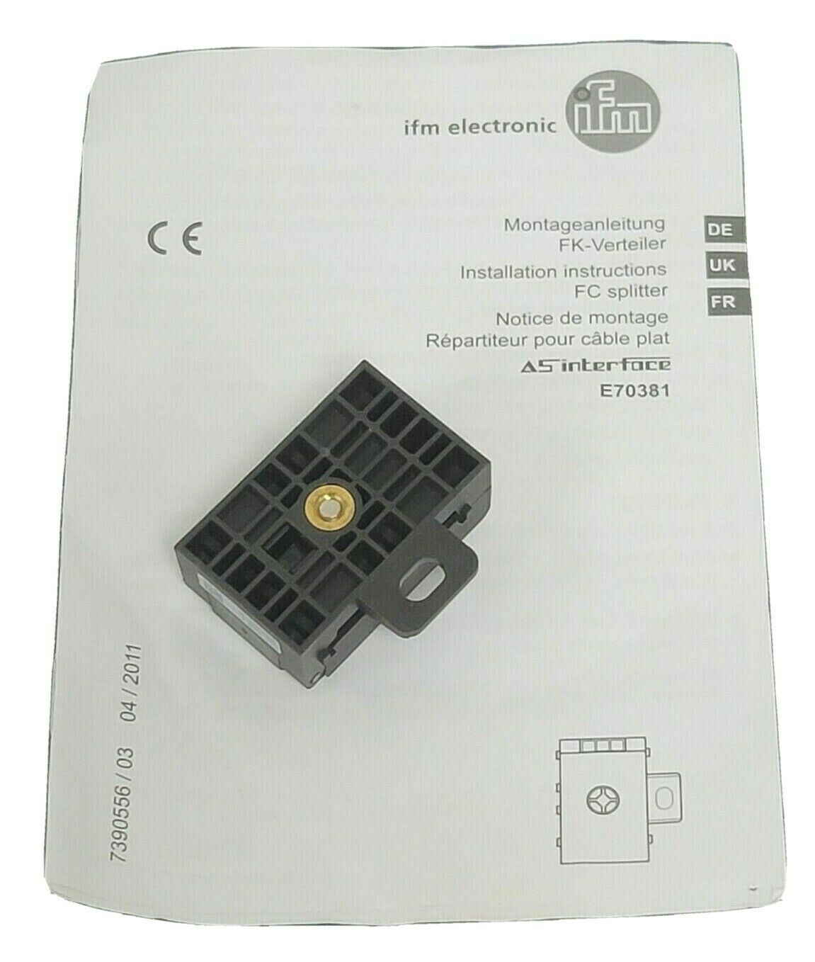 NEW IFM E70381 FLAT CABLE SPLITTER - Other Business & Industrial