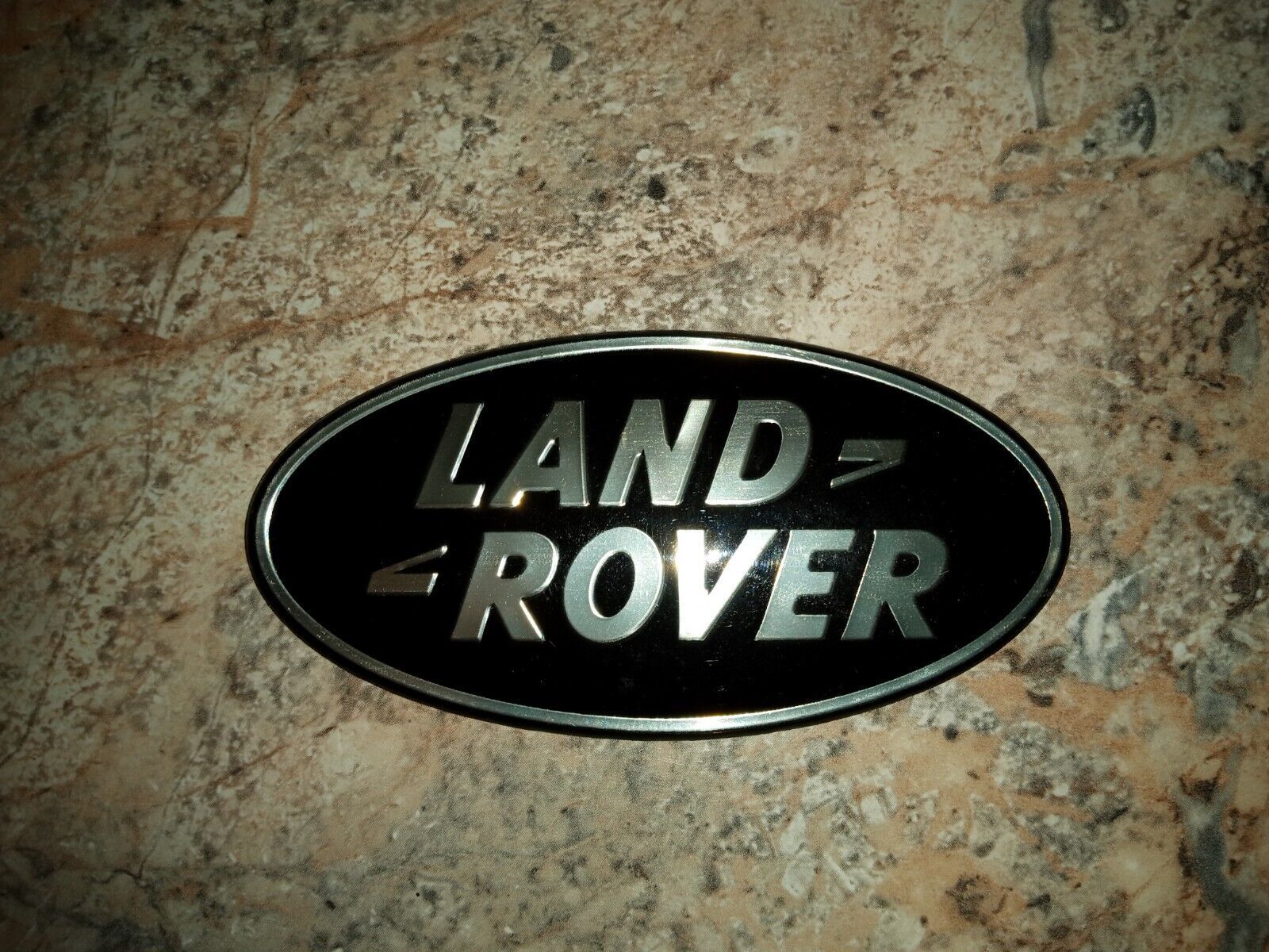 For Land Rover Front Grille Badge Gloss Black Chrome Emblem - Emblems