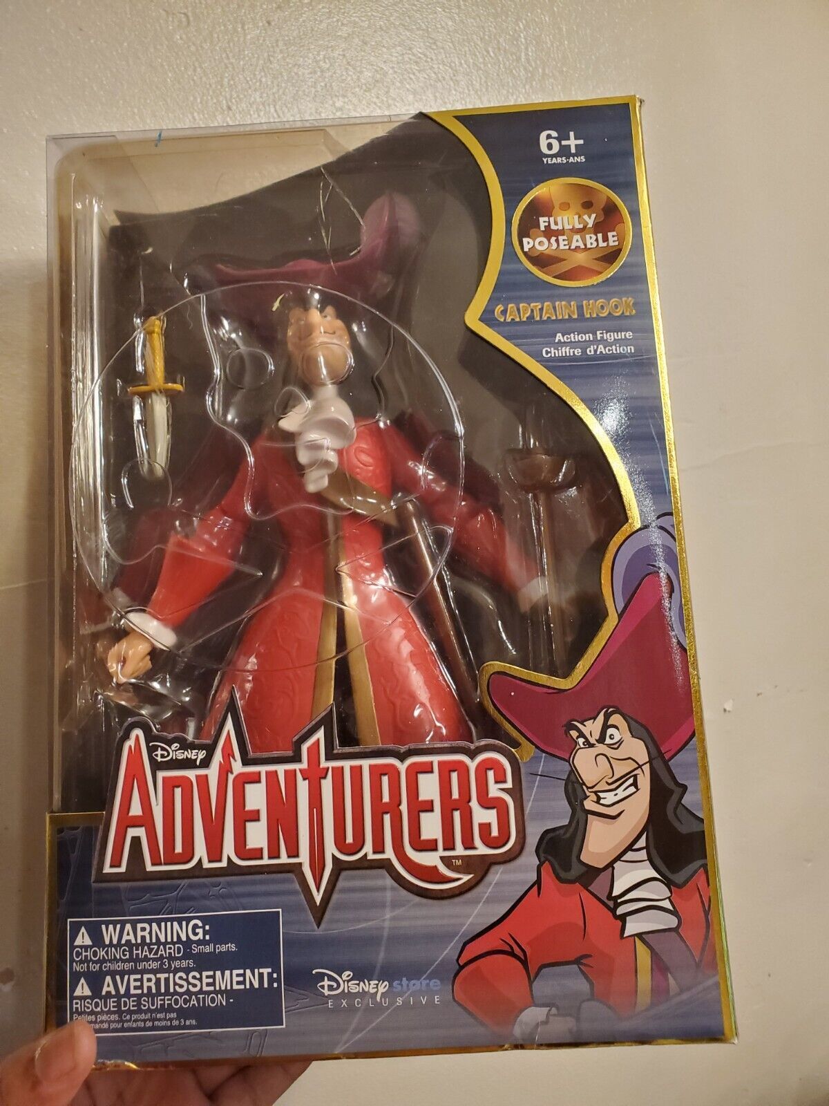 Disney Store Adventurers Fully Poseable Captain Hook 12" Action Figure ...