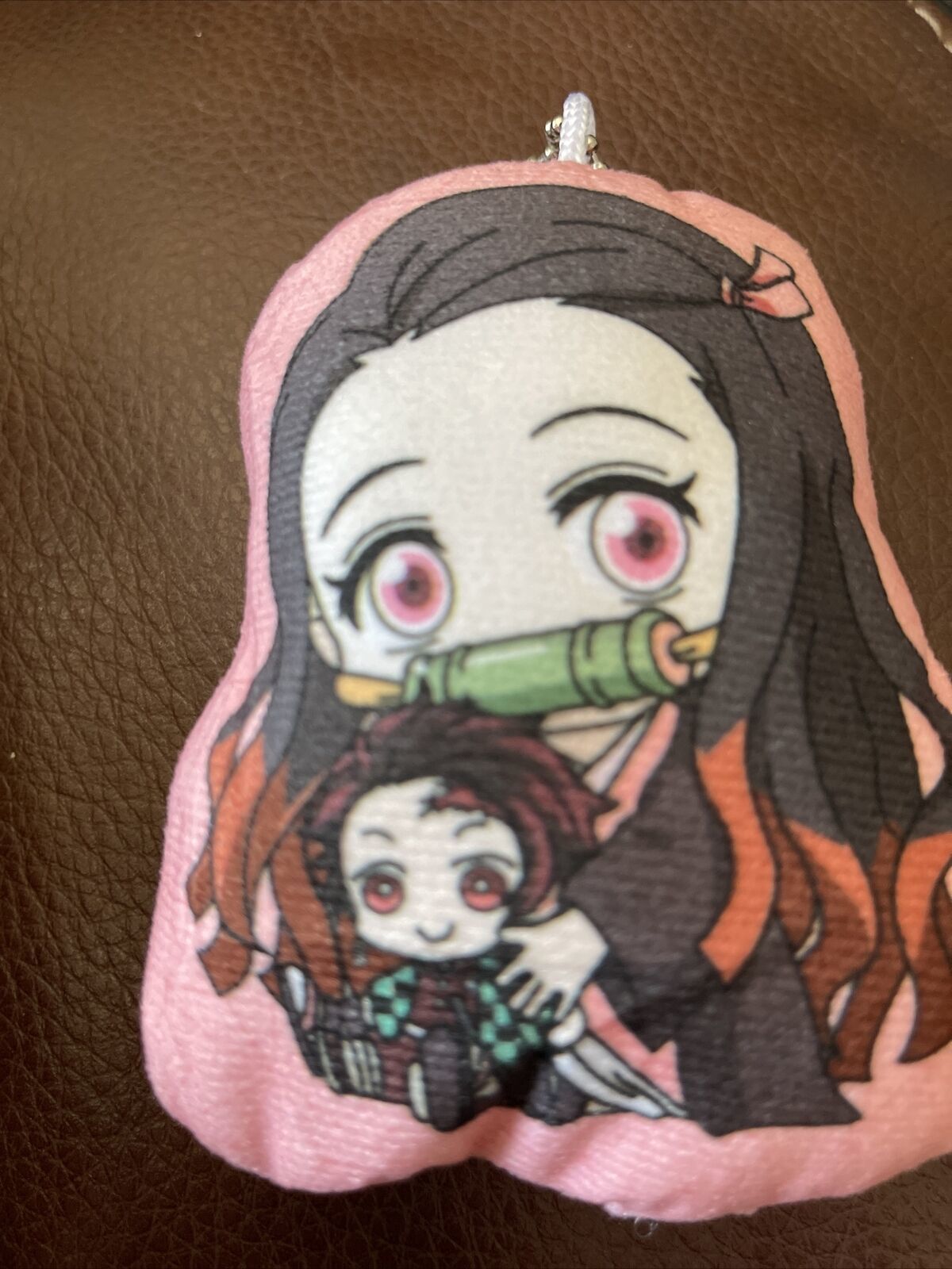 Demon Slayer Kamado Nezuko Plush Pillow Keychain Charm 4 Inch ...