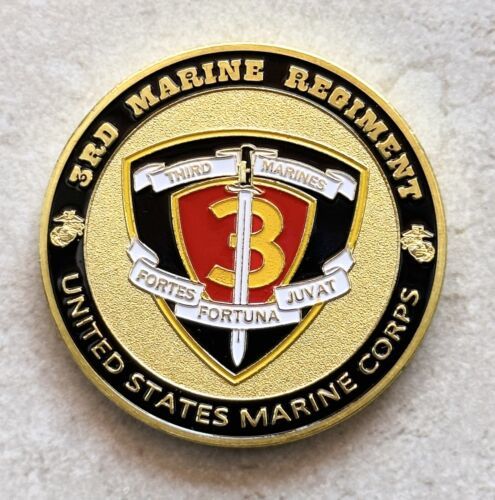 USMC US MARINE CORPS - 3rd MARINE REGIMENT Challenge Coin - Challenge Coins