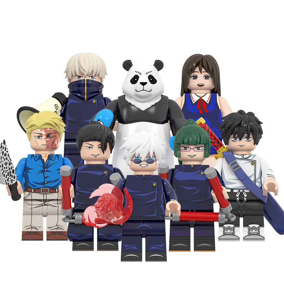 8pcs Jujutsu Kaisen Gojo Geto Rika Kento Nanami Maki Zenin Panda ...