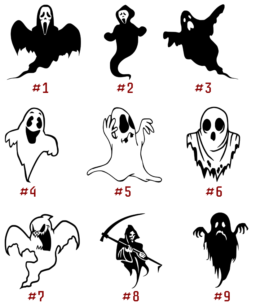 Ghost Vinyl Decal Sticker Car Window Wall Laptop Spirit Specter Phantom ...