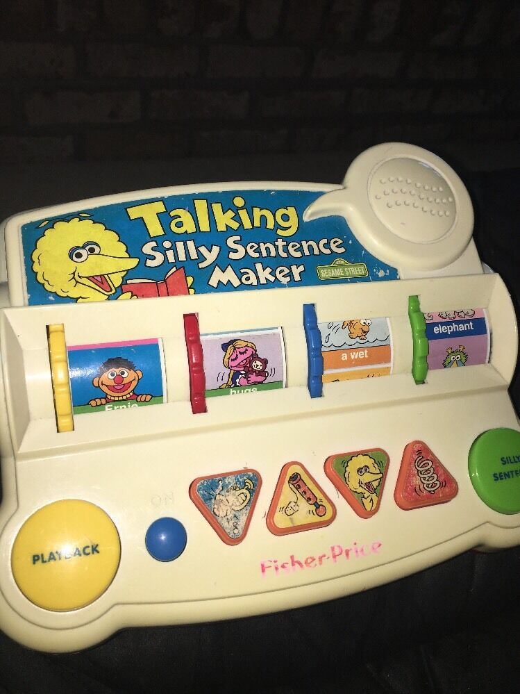 Vintage Talking Silly Sentence Maker Sesame Street By Fisher Price ...