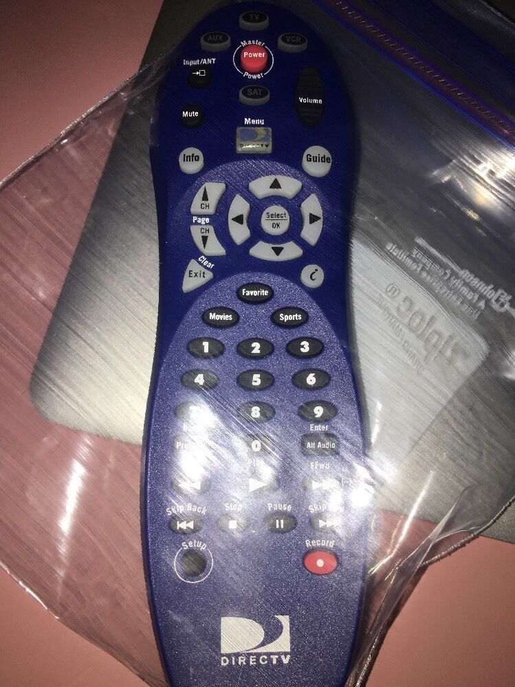 DIRECT TV Remote Control # DTVURC1 Clean and Tested, Royal Blue-RARE ...