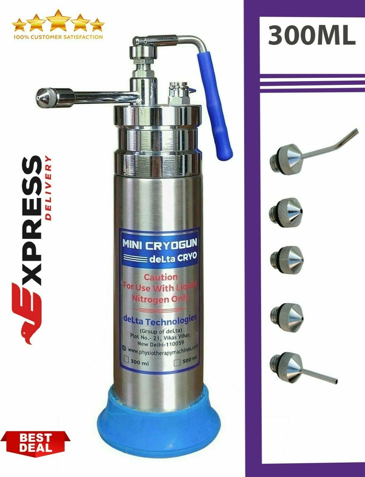 Cryo Can 300Ml Mini Cryo freeze spray cryo Container system with ...