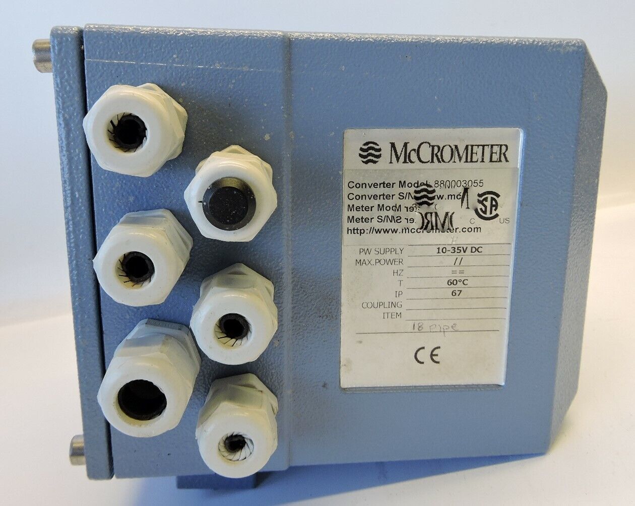 McCrometer Bi-Directional Electromagnetic FPI Mag 394 w/ 880003055 ...