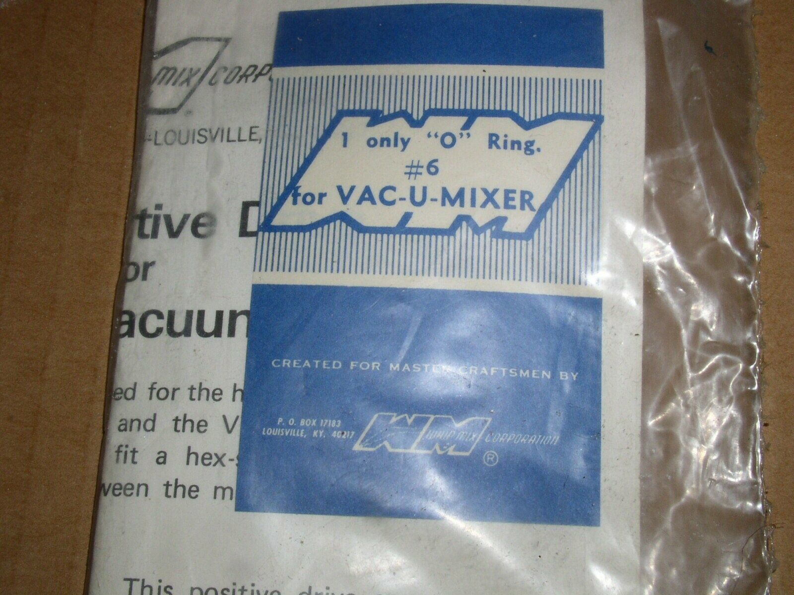 Whip Mix O Ring Vac U Mixer #6 Dental Lab New Unused - Other Medical ...
