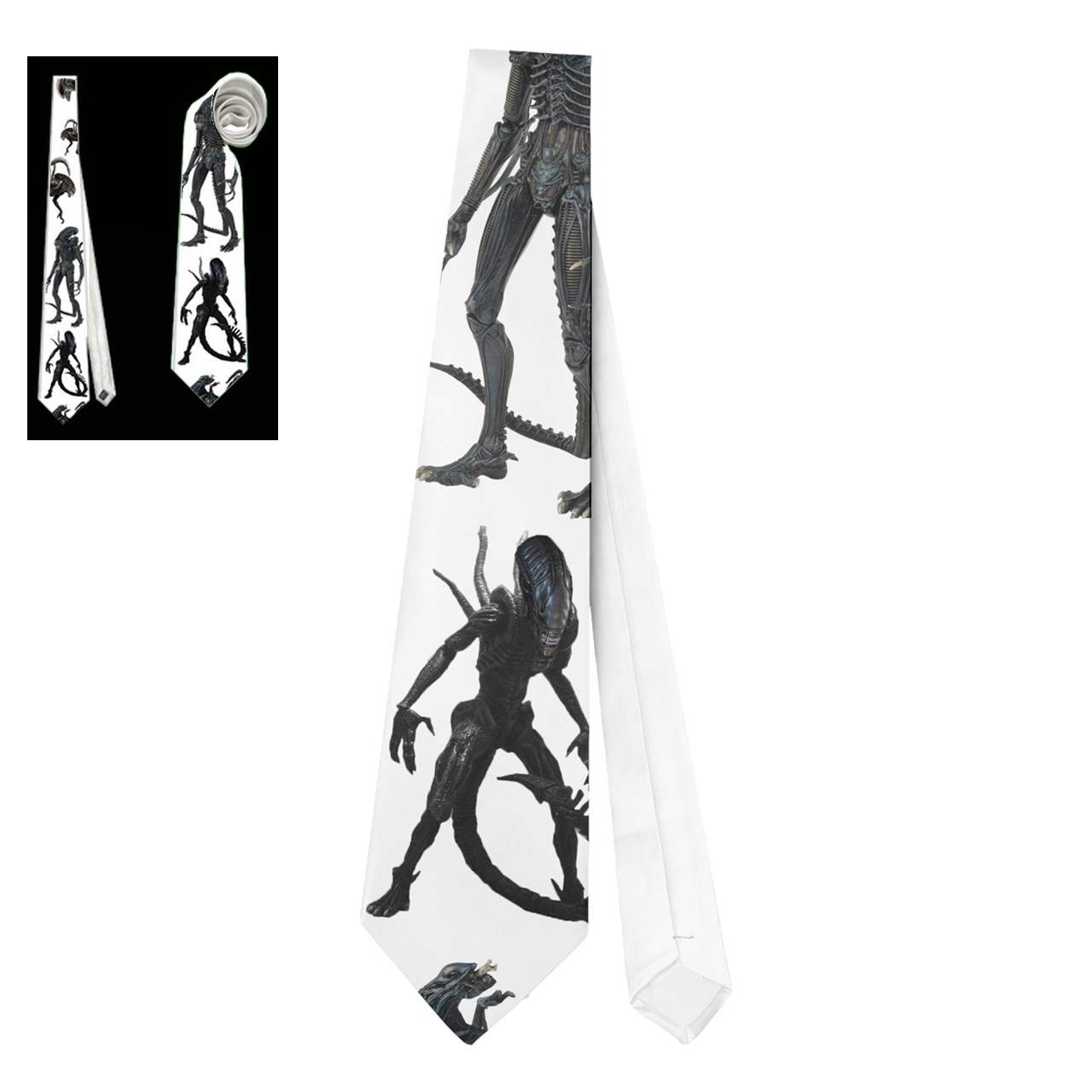 Necktie Alien Xenomorph Horror Cosplay - Fashion