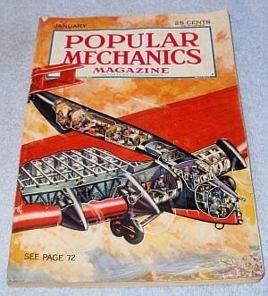 Vintage Complete Popular Mechanics January 1933 Hobby Science Engineer ...