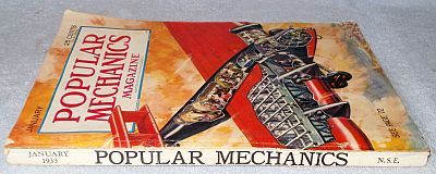 Vintage Complete Popular Mechanics January 1933 Hobby Science Engineer ...