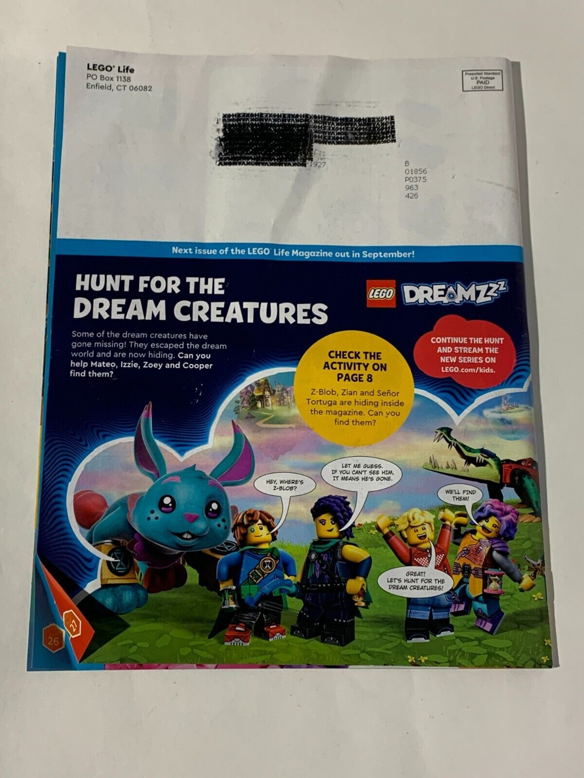 LEGO LIFE MAGAZINE-JUL/AUG 2023- Dreamzzz THE MAGAZINE (Some Folds/Wear ...