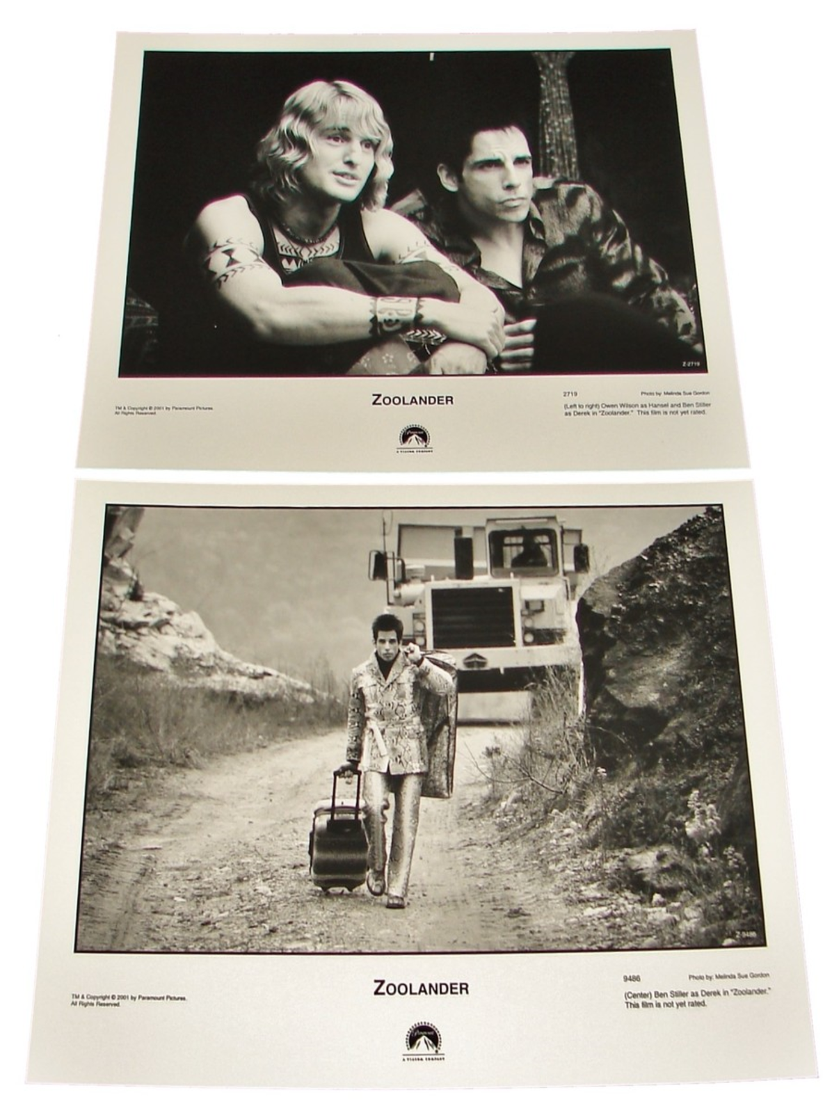 2 2001 ZOOLANDER Movie Press Photos Ben Stiller Owen Wilson ...