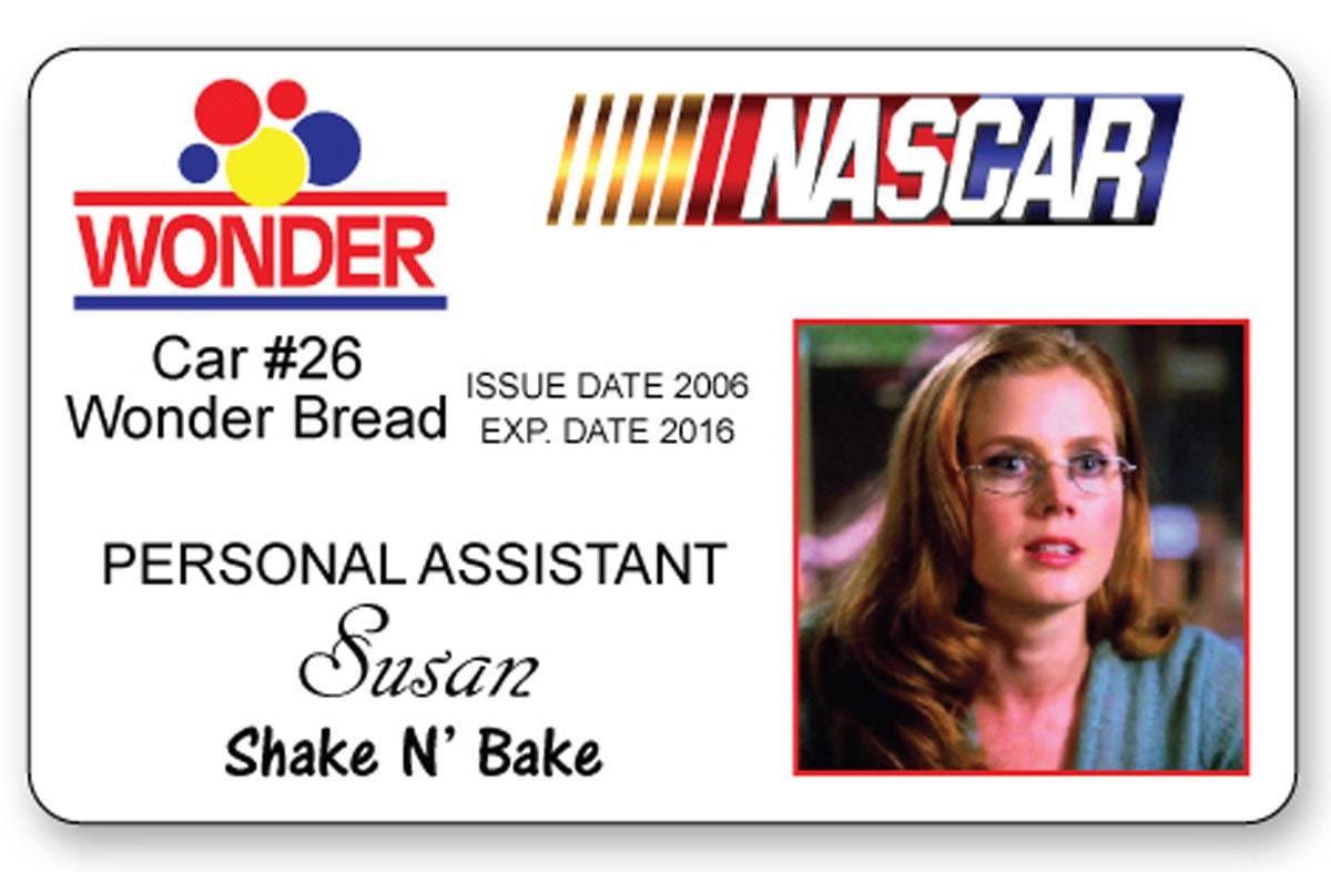 SUSAN Ricky Bobby's Assistant Halloween Costume Cosplay Name Badge Tag ...