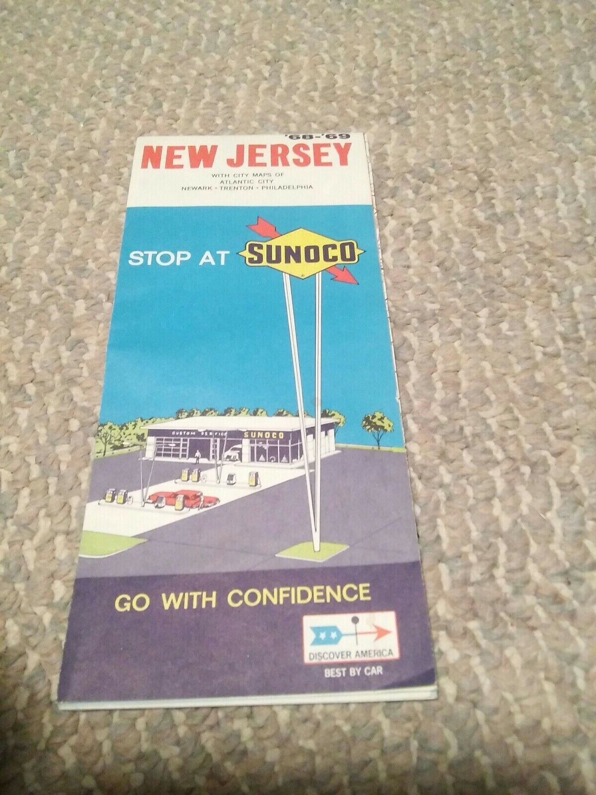 Vintage 1968 1969 Sunoco Sun Oil New Jersey and 50 similar items