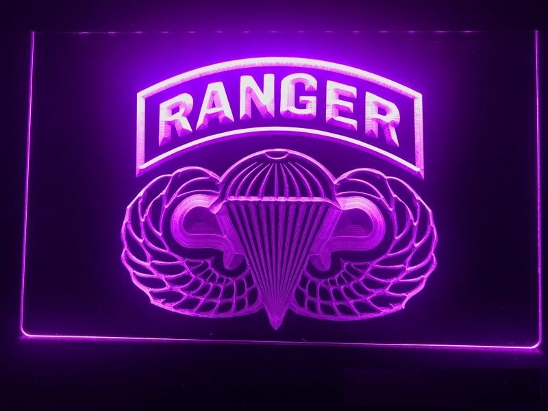 US Army Ranger Illuminated Led Neon Sign Home Decor, Office,Lights ...