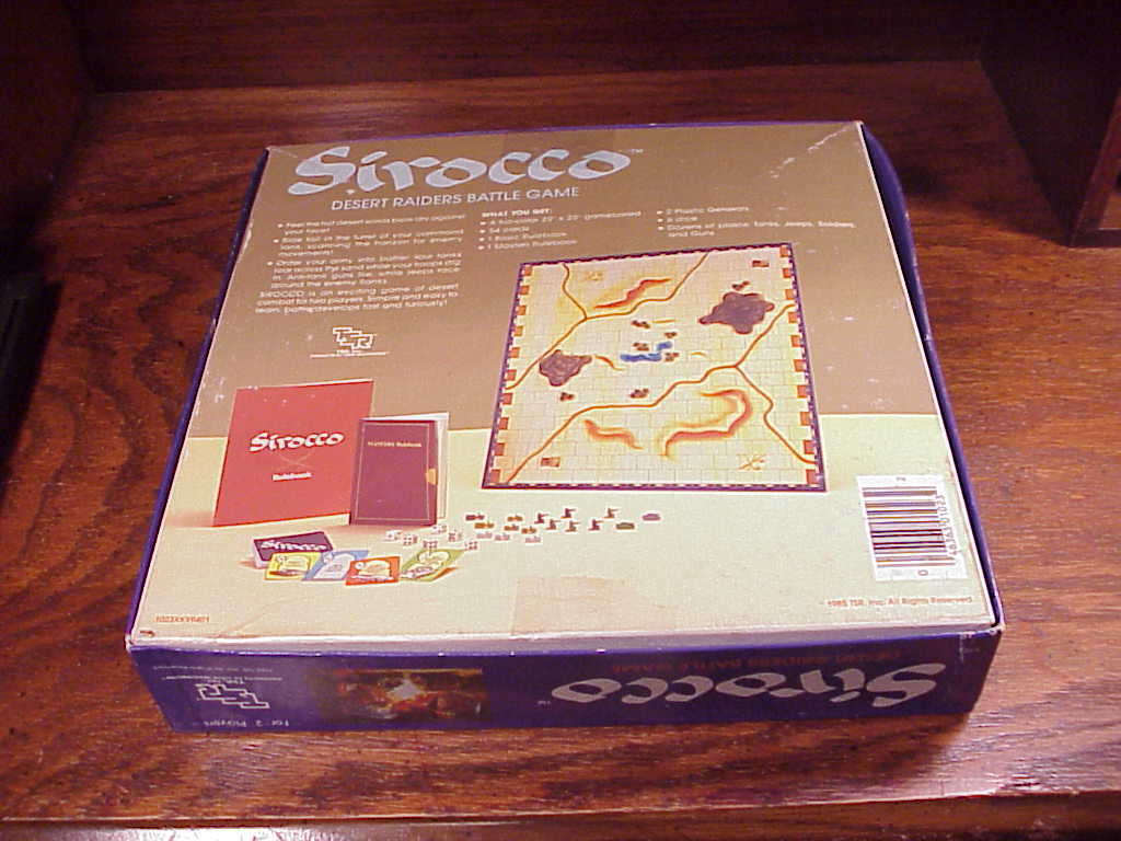 Sirocco Desert Raiders Battle Game, no. 1023, from TSR, missing 2 ...