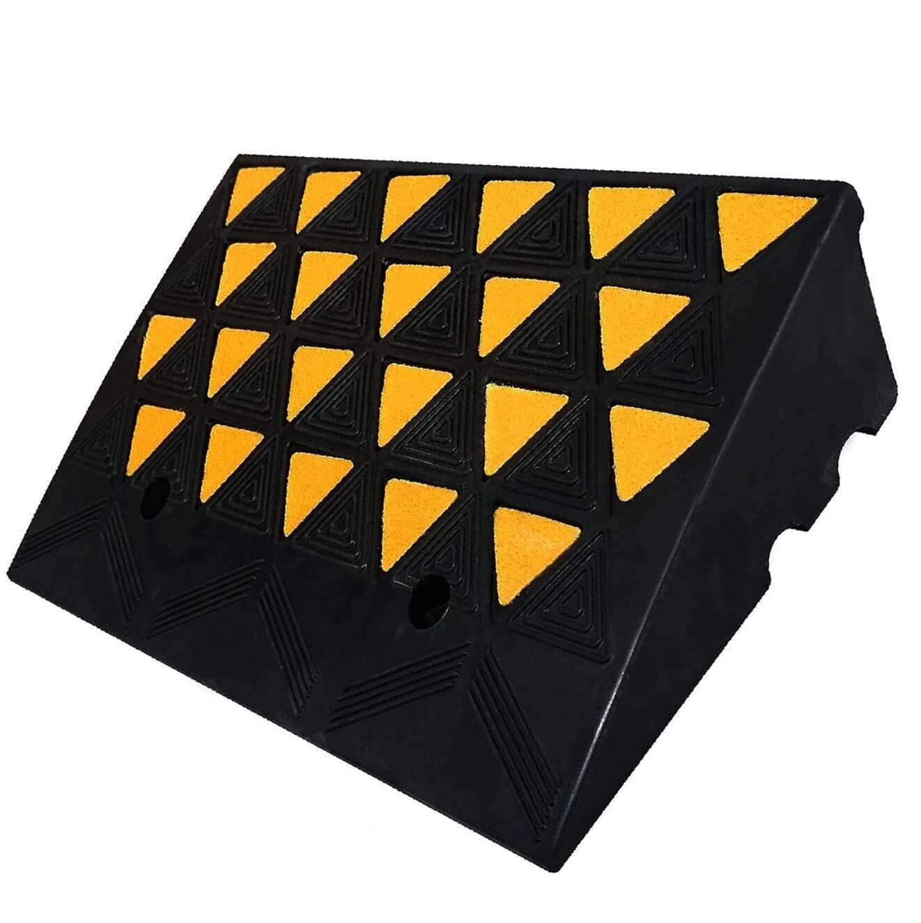 6" Heavy Duty Rubber Curb Ramp With Reflectors - Access Ramps