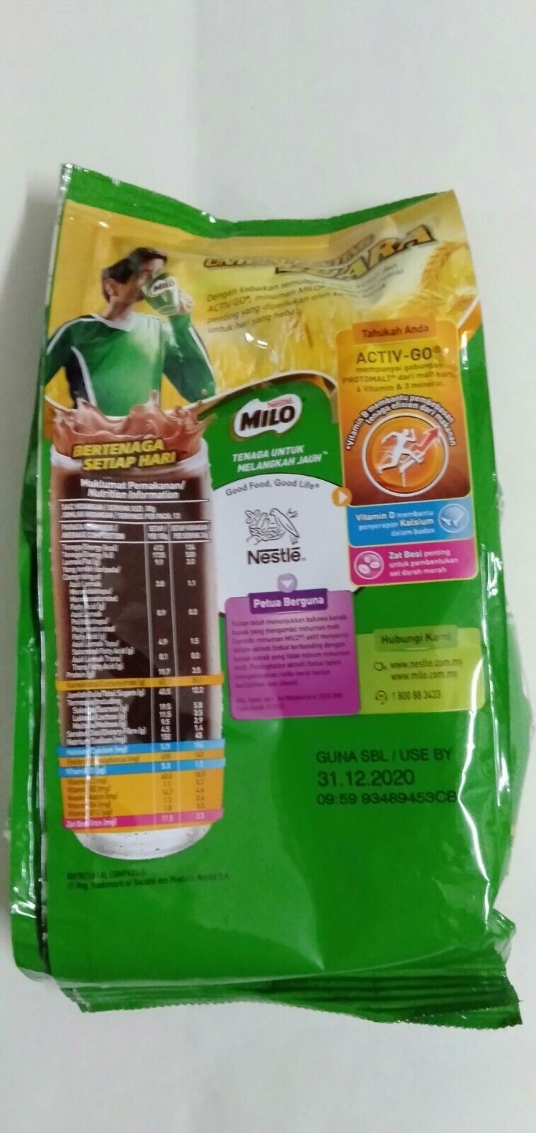 8 X 400G Nestle Milo Active-Go Essential and 50 similar items