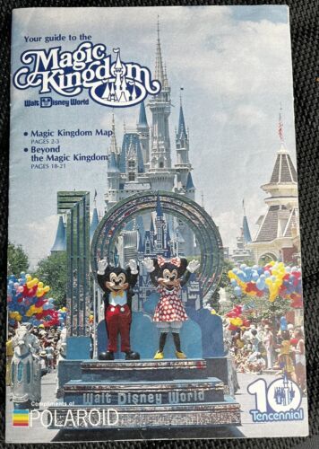 POLAROID WALT DISNEY WORLD 81 MAGIC KINGDOM EPCOT GUIDE MAP BOOKLET MICKEY MOUSE - Theme Park ...