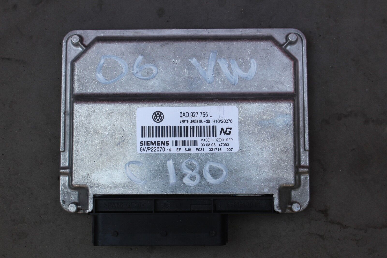 2006 VOLKSWAGEN TOUAREG CONTROL UNIT FOR TRANSFER MODULE C180 - Other