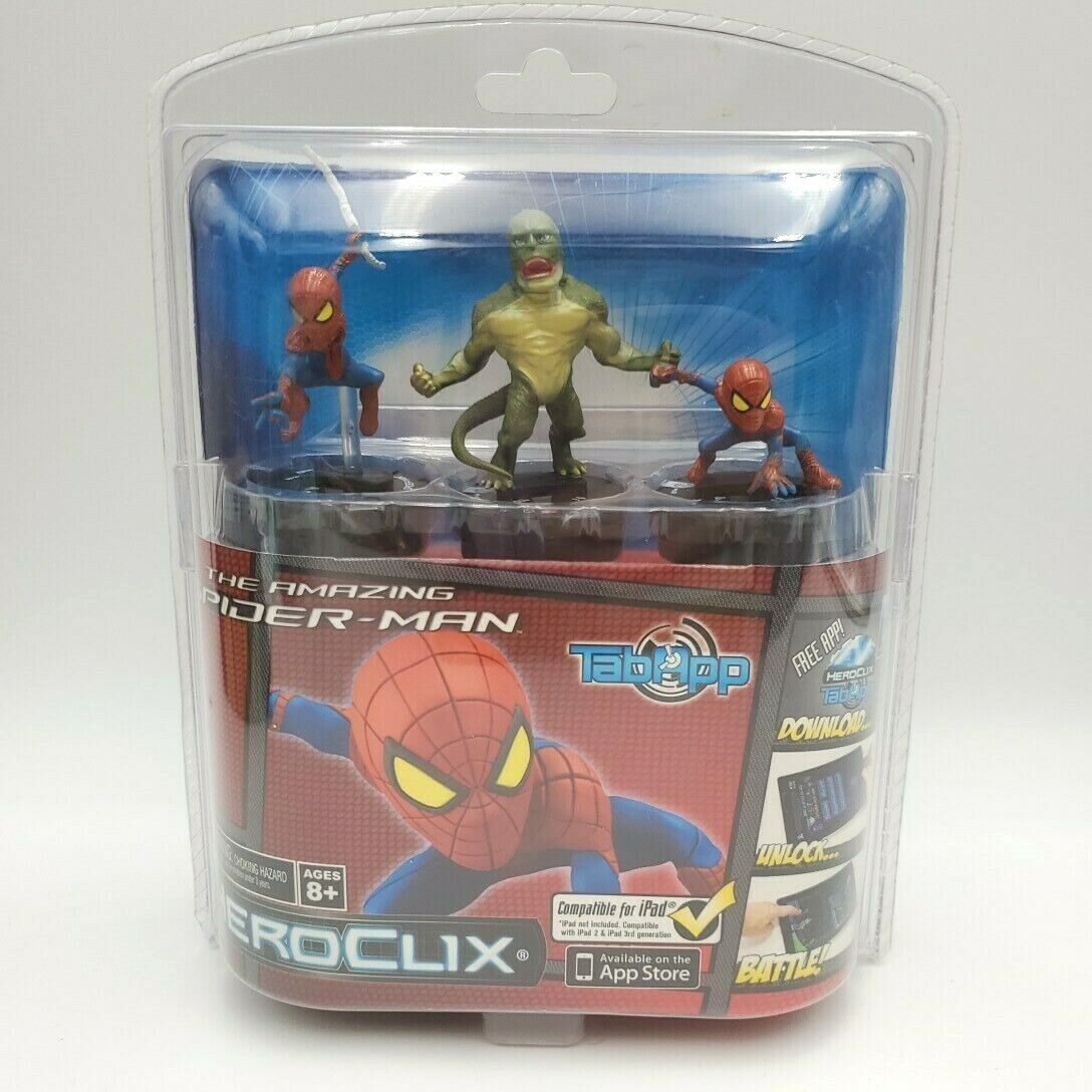The Amazing SPIDER-MAN HEROCLIX 3 PACK TABAPP TOY ST232 Marvel Movie ...