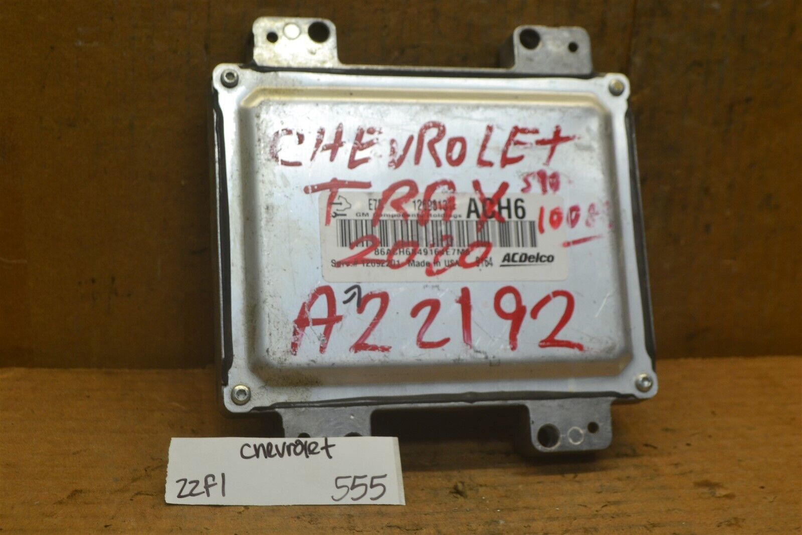 17-18 Chevrolet Sonic Trax Engine Control Unit ECU 12692201 Module 555 ...