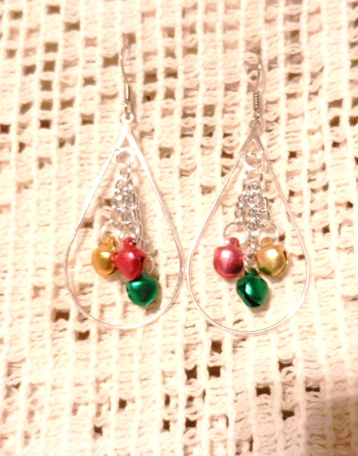 NeW Hippie Gypsy Teardrop Bells Chain Hook Earrings Many Colors to ...