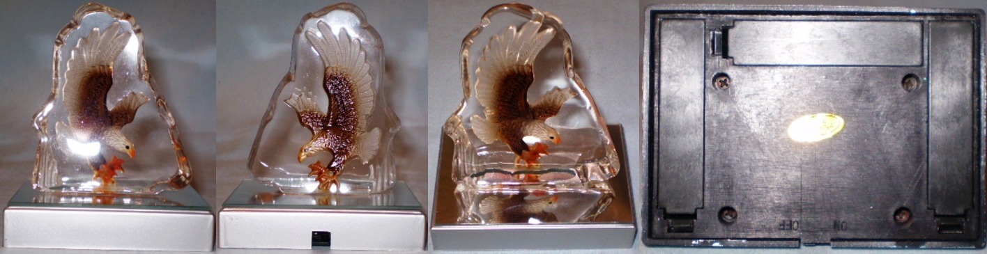 Lighted Glass Eagle - Eagles
