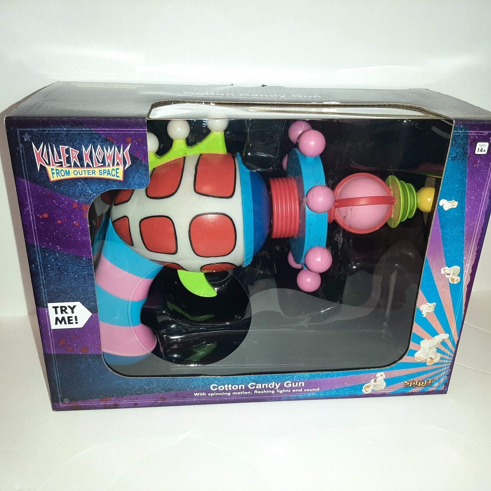 Killer Klowns From Outer Space Cotton Candy Gun NIB LIGHTS & SOUNDS - Other