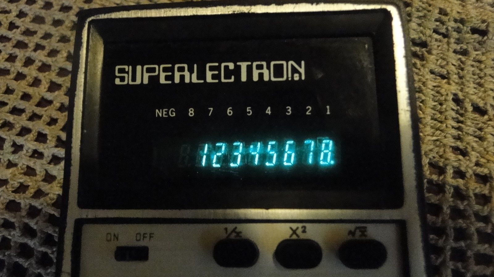 Rare Vintage Superlectron 8GPW VFD Display Calculator Working - Vintage ...