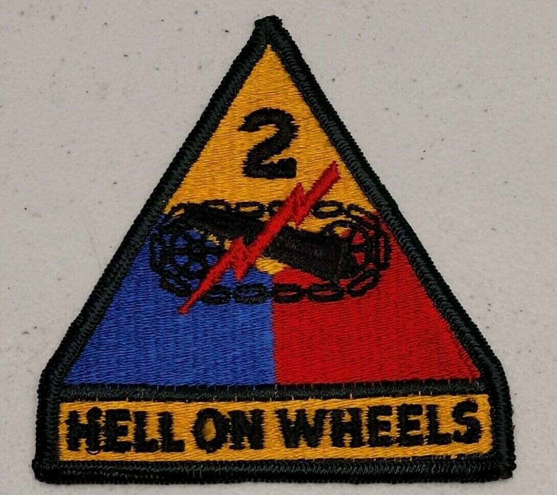 2ND ARMORED DIVISION HELL ON WHEELS US ARMY EMBROIDERED PATCH New - Patches