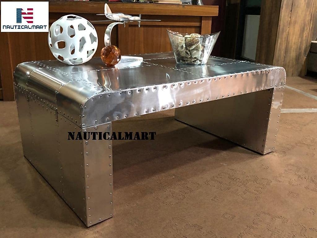 NauticalMart Aviator Coffee Table Home & Office Desk Industrial ...
