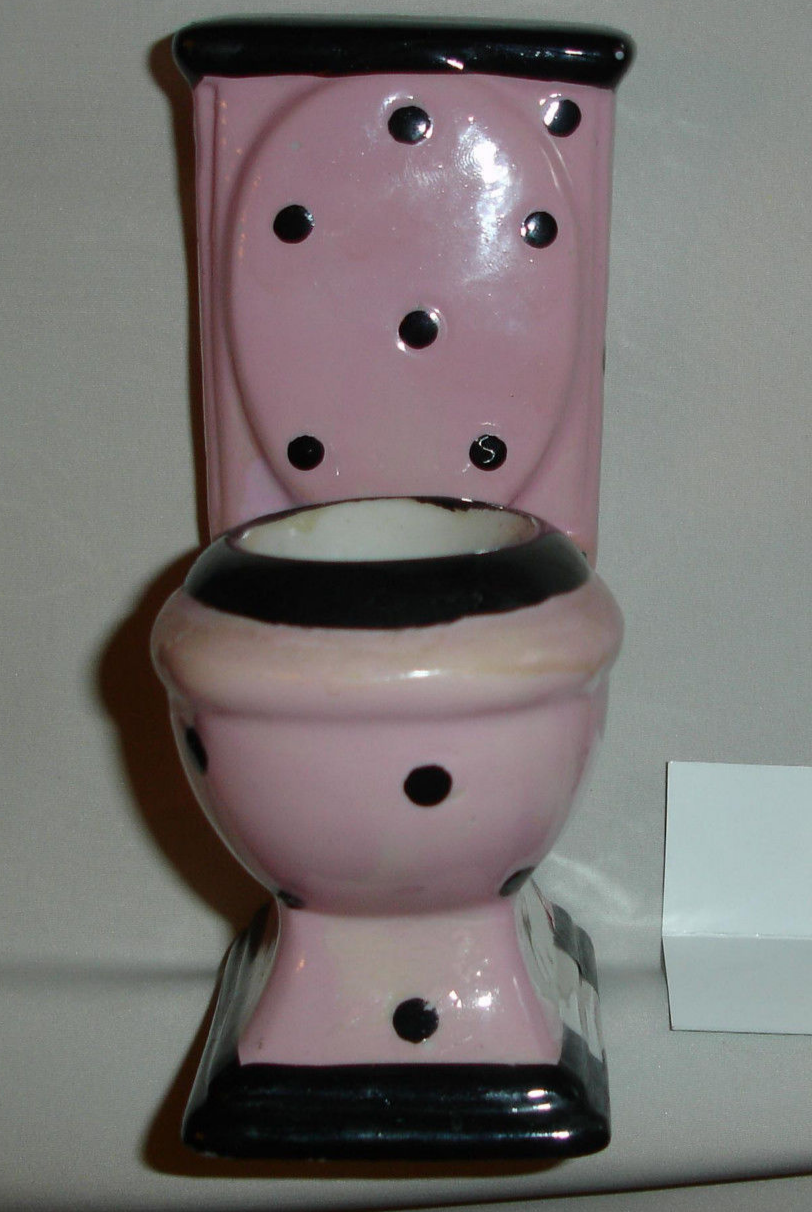 Barbie Doll Accessory Ceremic Toilet For Bathroom Lavatory Furniture Vintage Houses And Furniture