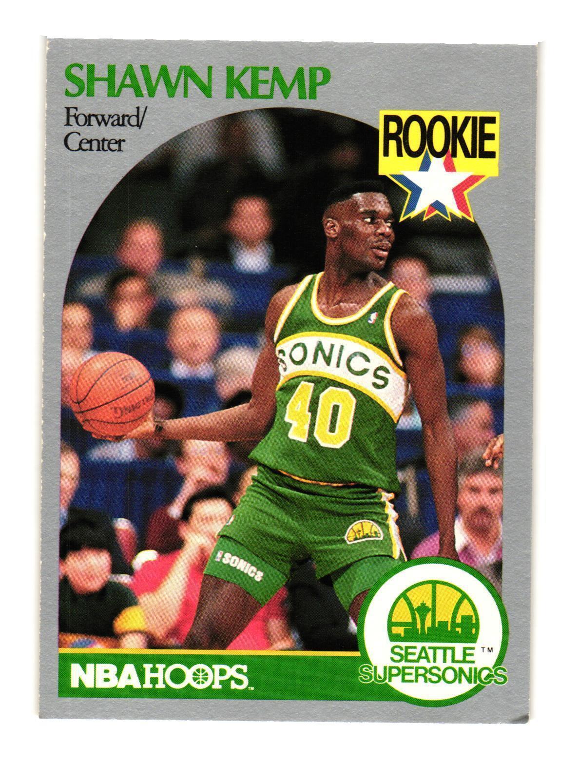 1990 Hoops Team Night Seattle SuperSonics #NNO Shawn Kemp Seattle ...