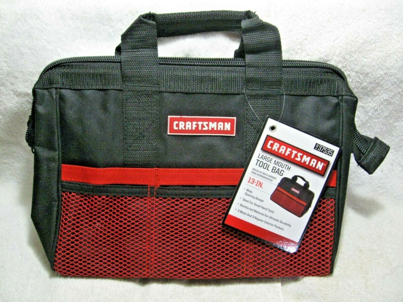 CRAFTSMAN 13" Large Mouth Tool Bag-Roto Zip-Ryobi-Worx-Black & Decker ...