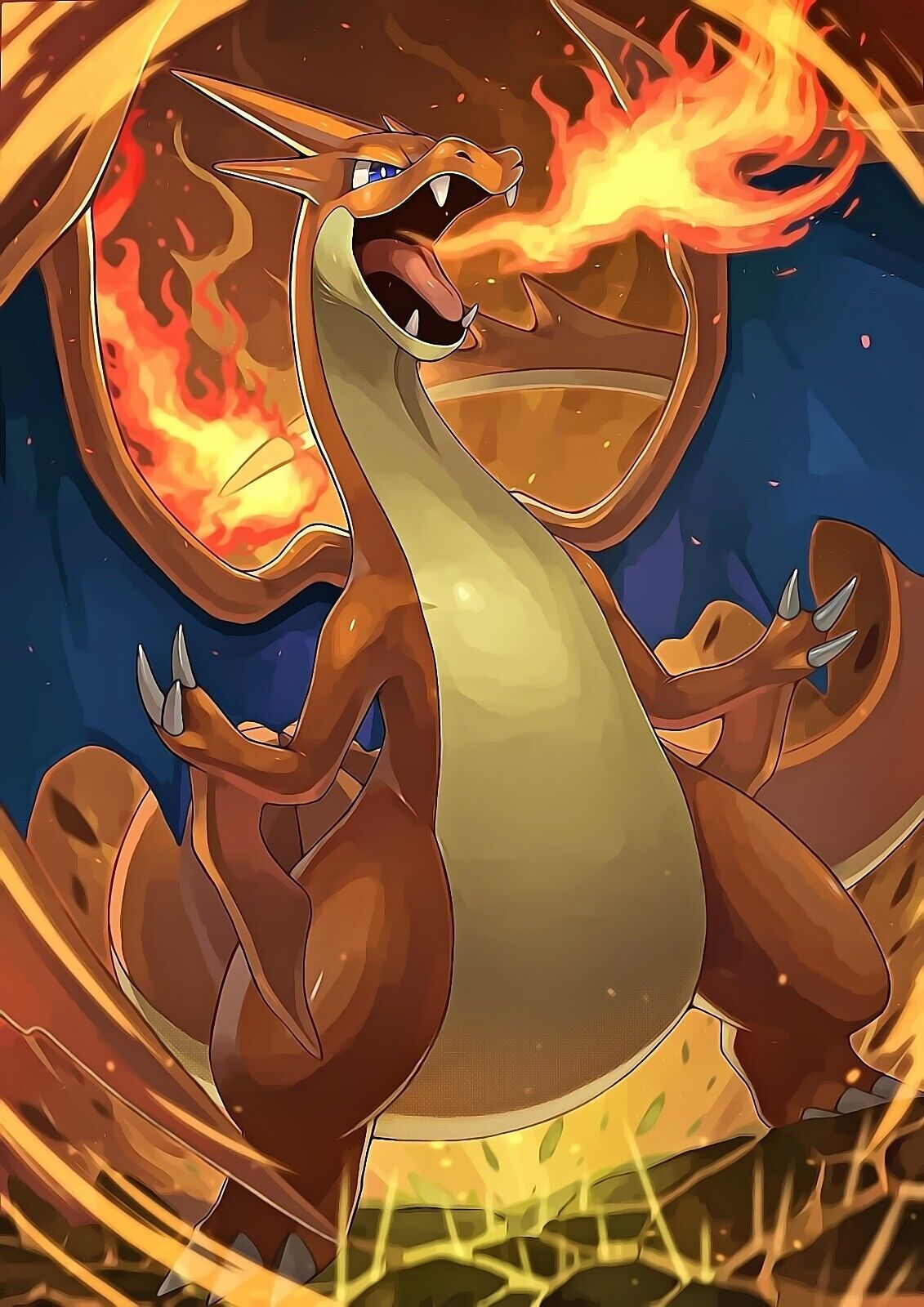 Charizard Pokemon Poster | Framed Art Painting | Anime | NEW | USA ...