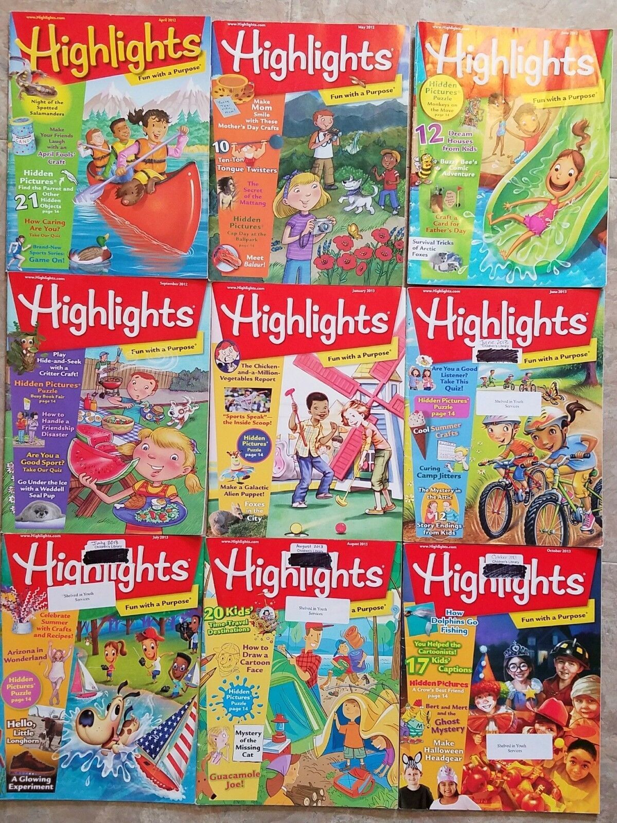 Lot of 81 Highlights Kids Magazine Teacher Library School Home ...