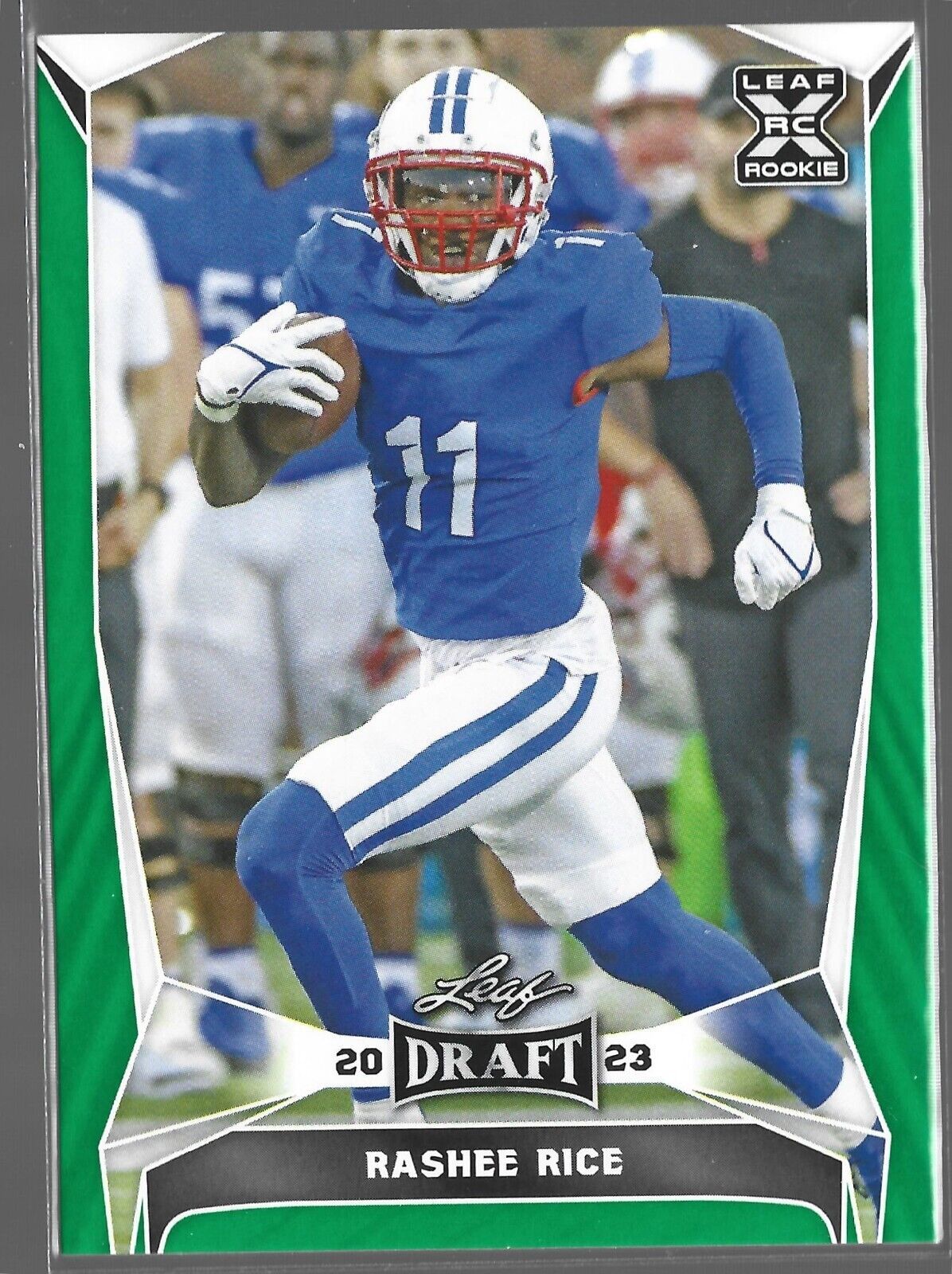 2023 Leaf Draft Rashee Rice #66 Rookie Card Green Parallel - Trading ...