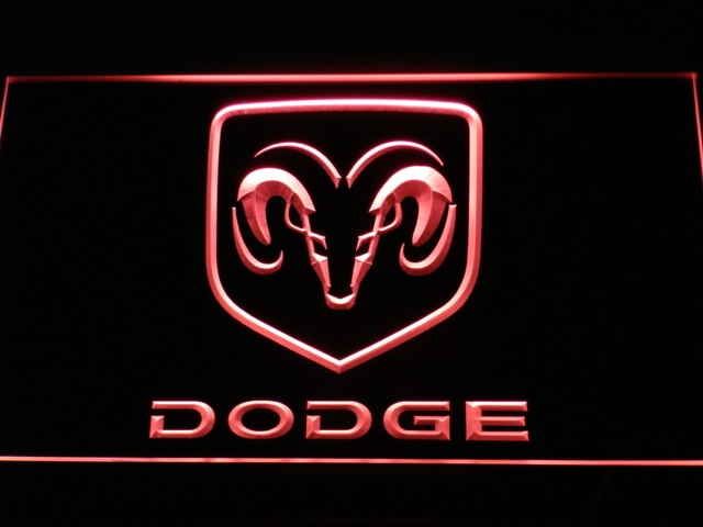 Dodge LED Neon Sign Hang Signs Wall Home Decor, Room, Garage, Craft Art ...