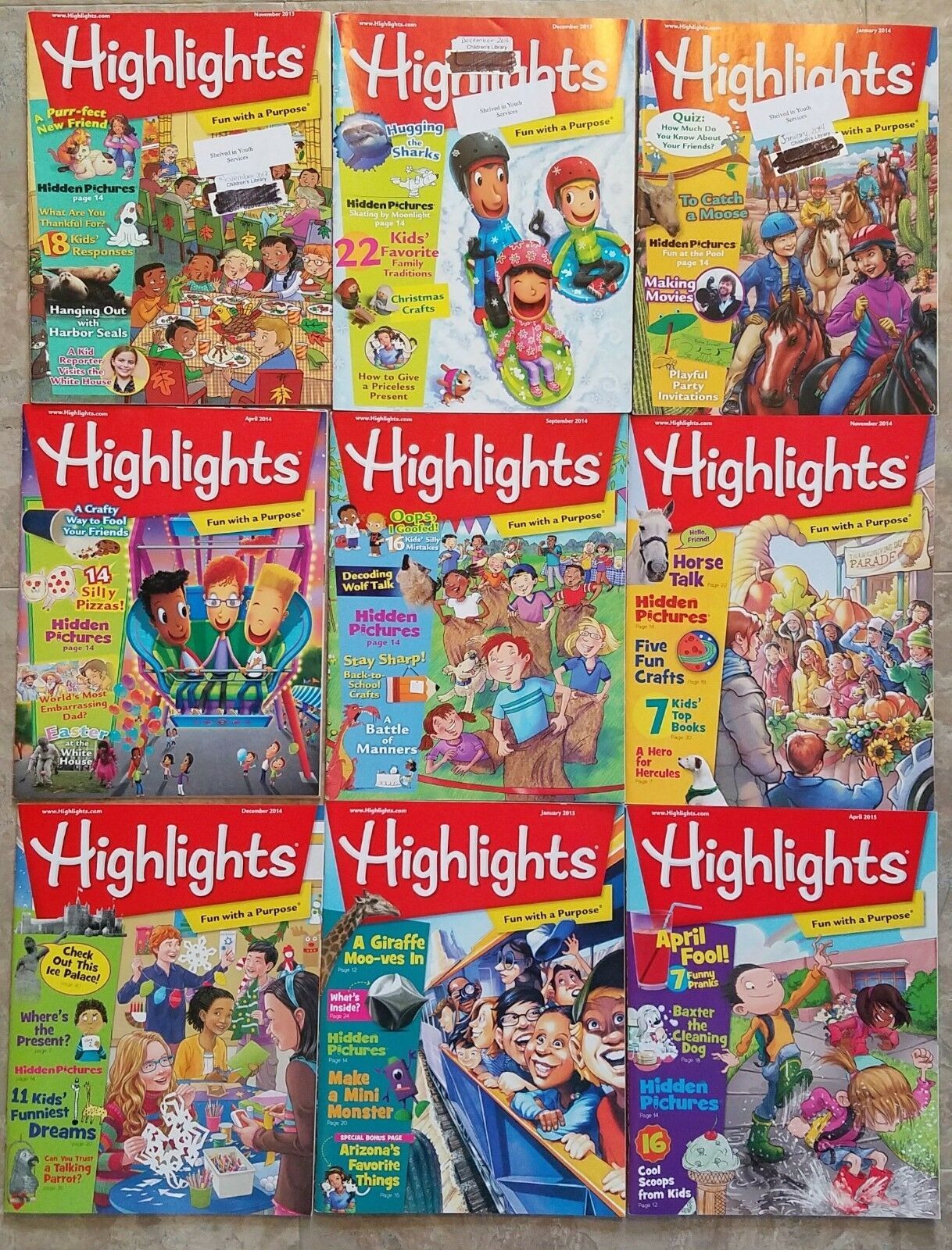 Lot of 81 Highlights Kids Magazine Teacher Library School Home ...